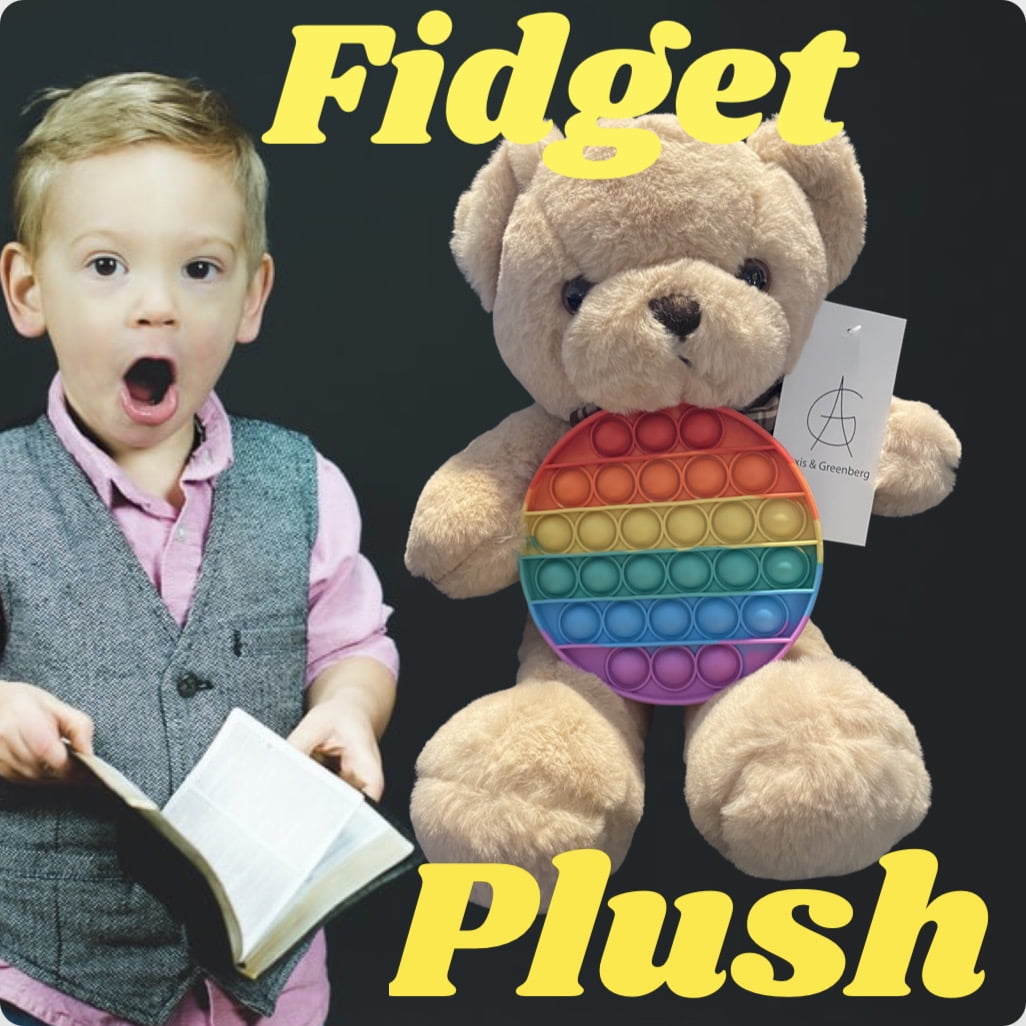 Alexis & Greenberg Fidgety The Bear Cute Bear Stuffed Animal with ...