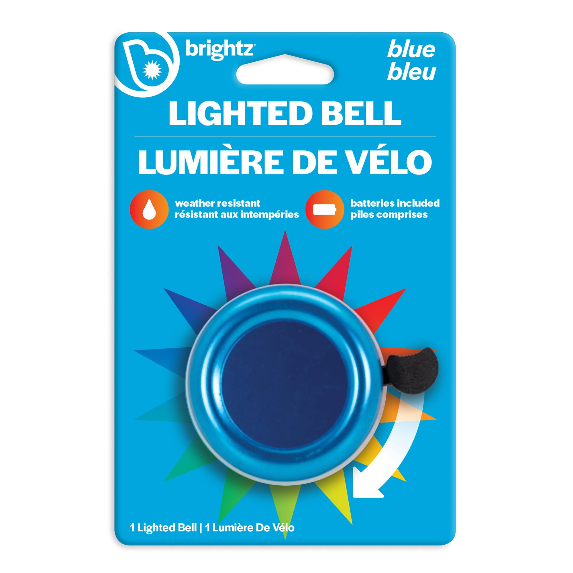 Click here for Brightz Lighted Bell - Blue With Multicolor Leds prices