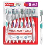 Colgate Total + Whitening Toothbrush, Soft (8 Pack) - Walmart.com