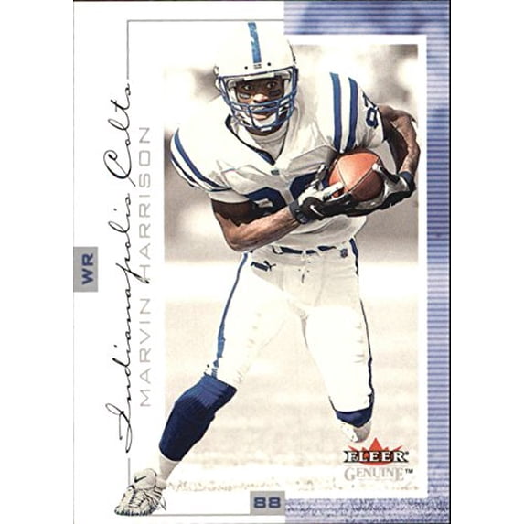2001 Fleer Genuine #57 Marvin Harrison NFL Football Trading Card ...