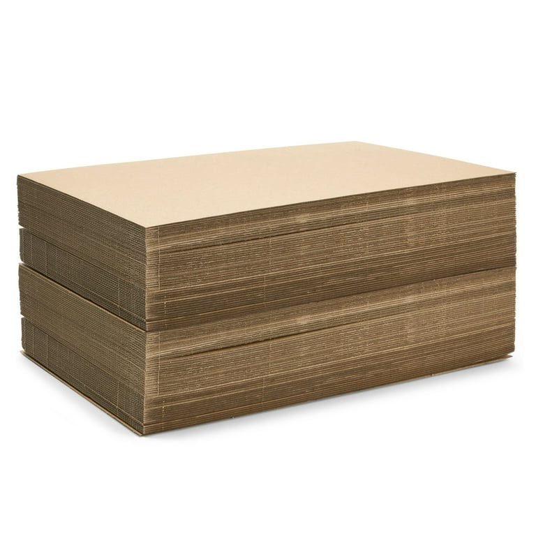 50-pack Large Corrugated Cardboard Sheets, 11x17 Flat, 57% OFF