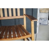 Jack Post Knollwood Solid Wood Outdoor Porch Rocking Chair in Natural ...
