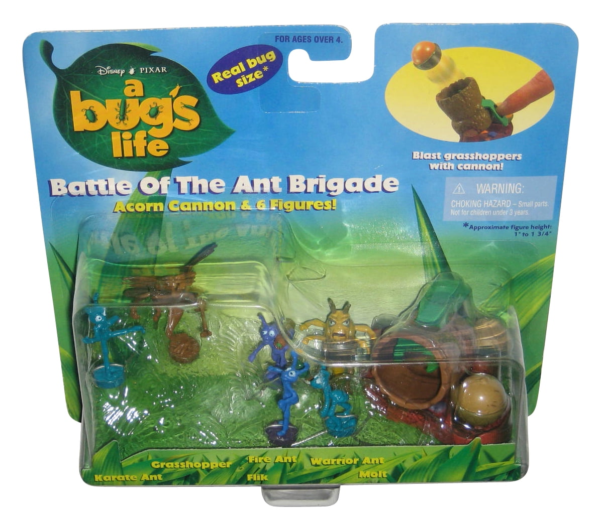 Disney Pixar A Bug's Life Bug Battle of The Ant Brigade Mattel Figure ...