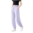 AGKIZG Ice Silk Proof Sun Protection Casual Long Pants Thin for Girls ...