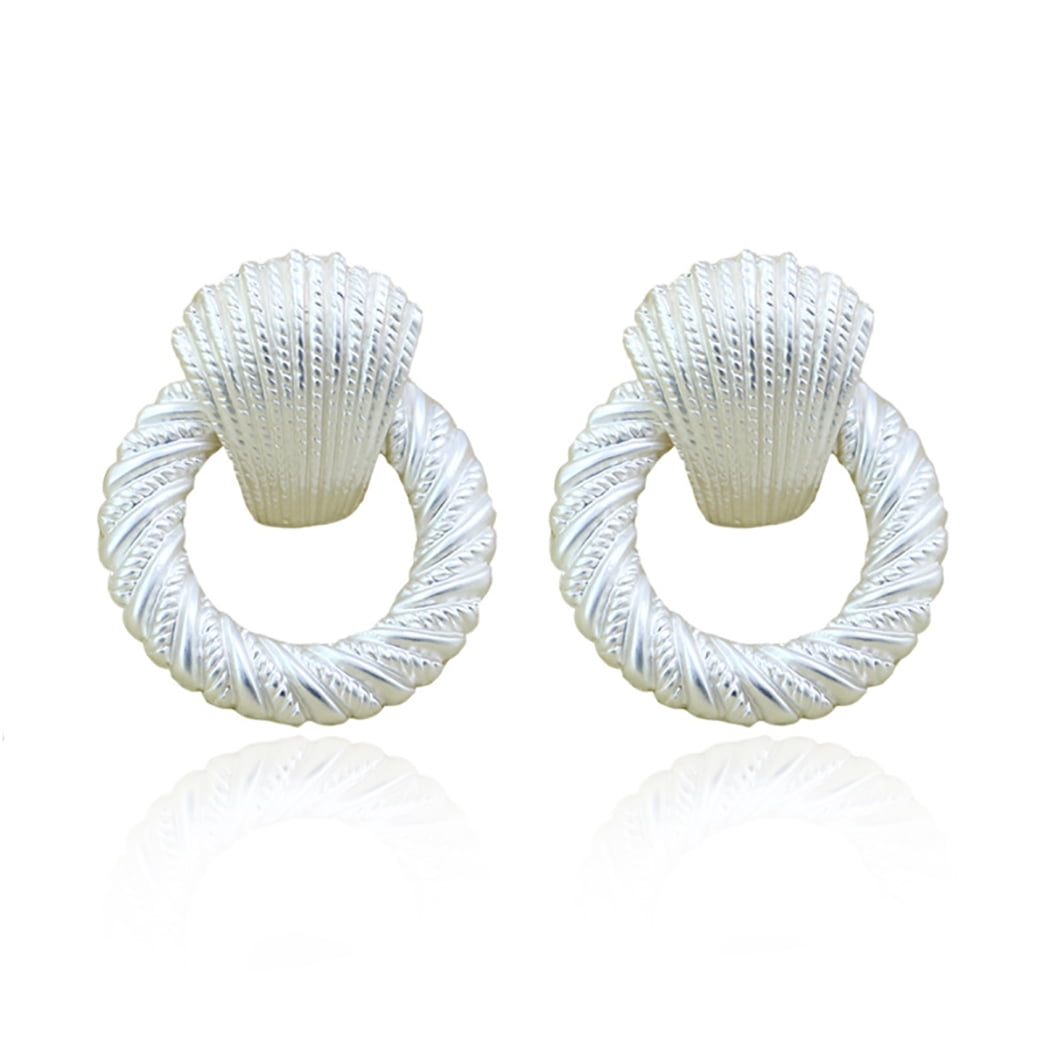 Click here for Nobrand Women Earrings Simple Round Non Pierced Cl... prices