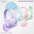 Sanrio Headphones Kuromi Wireless Headsets Earphones Bluetooth Stereo ...