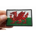 Patch, Embroidered Patch (Iron-On or Sew-On), United Kingdom Wales Flag ...
