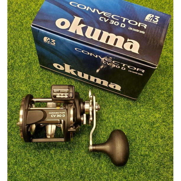 Okuma Convector Star Drag Line Counter 4.0:1 Conventional Fishing Reel ...