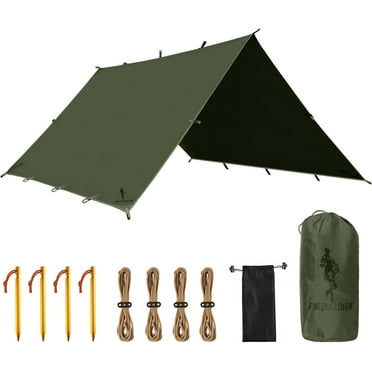 Arcturus XL Lightweight Survival Tent - Waterproof Hiking Rain Tarp, Ground Blanket - 8.5 ft x ...