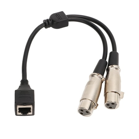 Dual Xlr 3pin To Rj45 Sound Cable Dual Xlr Female To Rj45 Sound Cable Dual XLR 3Pin Female To ...