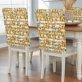 1 Pack Summer Fruit Chair Back Covers Watercolor Orange White Flowers ...