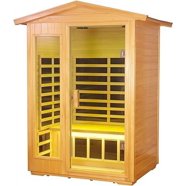Maxxus 3-Person Corner Low EMF (Under 8MG) FAR Infrared Sauna (Canadian Hemlock) - Walmart.com