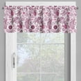 Ambesonne Purple Valance Pack of 2, Romantic Birds Flowers, 54"X12 ...