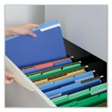 1/3 Cut Tab Legal Size Deluxe Colored Top Tab File Folders - Blue/Light ...