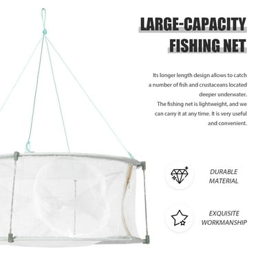 BTOER Shrink Crab Cage Fishing Cage Crab Catcher Automatic Open Closing ...
