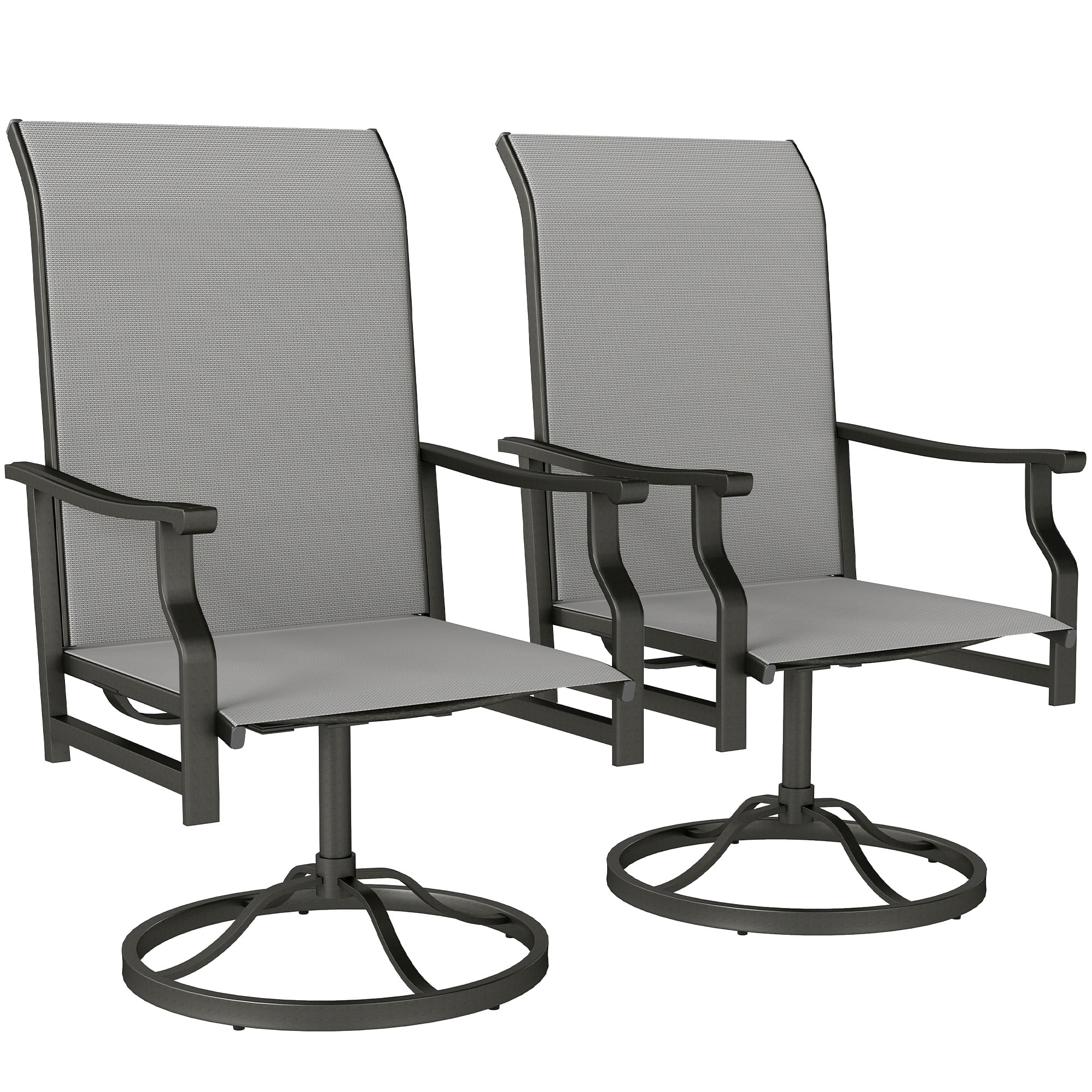 Click here for Outsunny Patio Swivel Chair Set Of 2  Swivel Rocke... prices