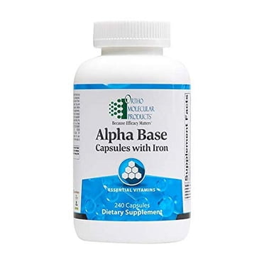 Alpha Base Capsules without Iron (240 capsules) by Ortho Molecular ...