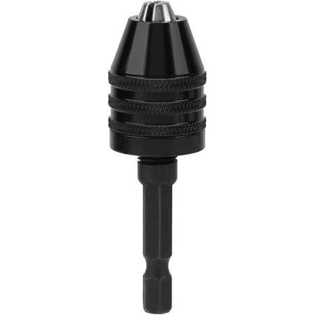 Drill Chuck - 0.3-6.5mm 1/4" Keyless Drill Chuck Quick Change Adapter ...