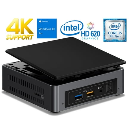 Refurbished Intel NUC7i5BNK Mini PC, Intel Core i5-7260U 2.2GHz, 4GB RAM, 512GB SSD, Wi-Fi ...