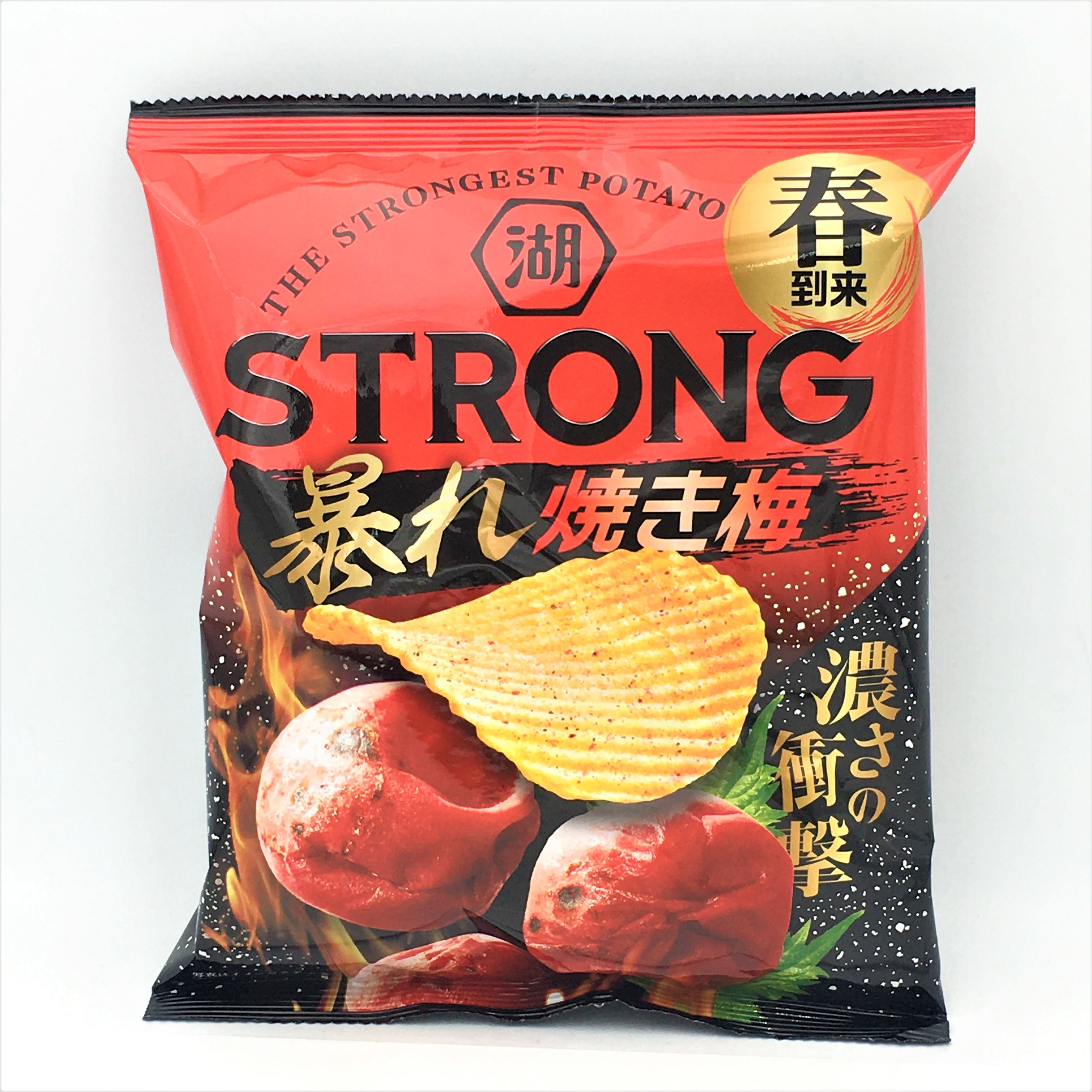 Koikeya Strong Potato Chips-Rampage Baked Plum Flavor 52g湖池屋厚切波浪薯片 ...