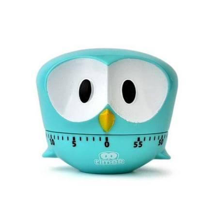 Cute Owl Timers Mini 60 Minute Mechanical Kitchen Timer Clock Alarm ...