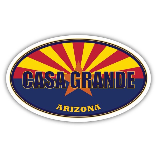 Casa Grande City Arizona State Flag | AZ Flag Pinal County Oval State ...