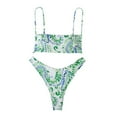 Adjfdgt 2024 Romper Swimsuits Women New European And Floral Sexy Bikini