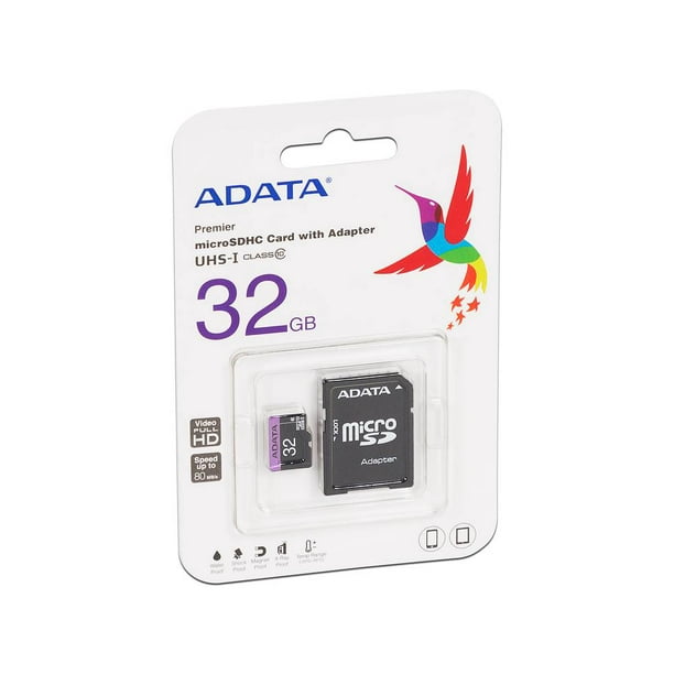 Memoria ADATA Premier microSDHC UHS-1 de 32 GB AUSDH32GUICL10-RA1 | Bodega Aurrera en línea