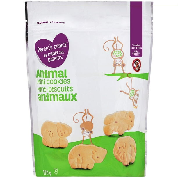 Parent's Choice Animal Mini Cookies, 170 g - Walmart.ca