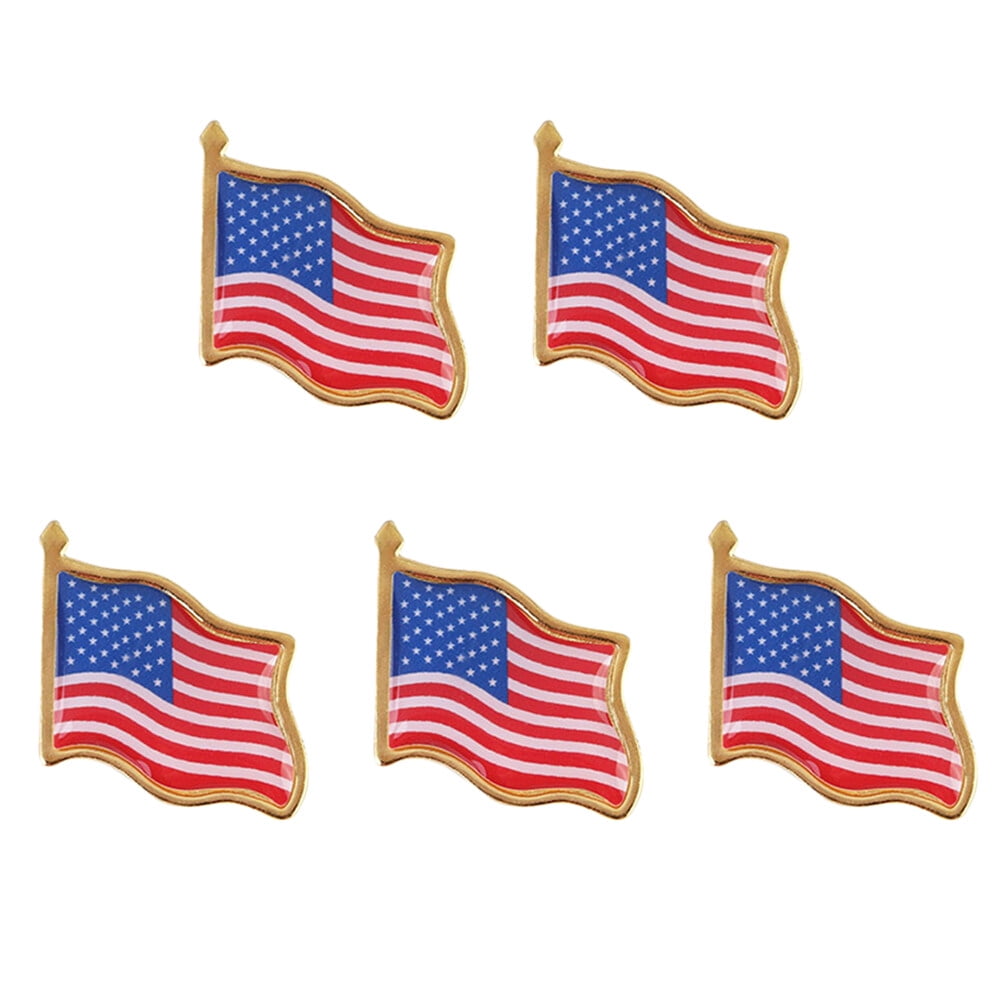 25pcs American Flag Lapel Pin United States USA Hat Tie Tack Badge Pin ...