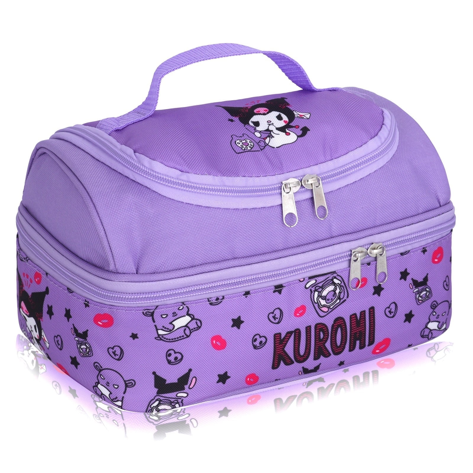Click here for Roffatide Anime Kuromi Lunch Bag For Man Woman Lea... prices
