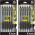 Pilot G2 Retractable Premium Gel Ink Roller Ball Pens Bold Point (Black ...