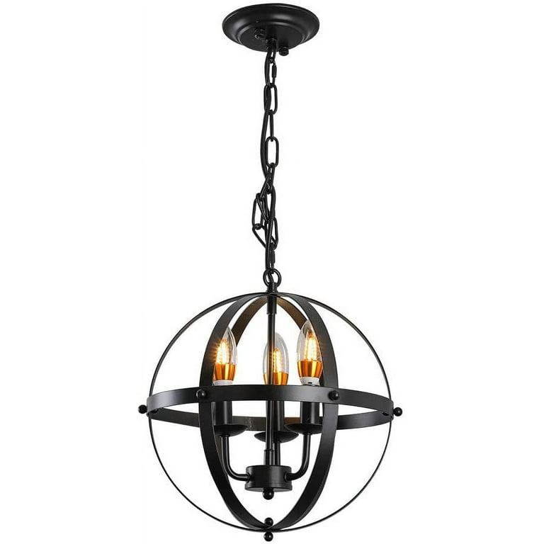 Metal Sphere Light Fixture