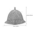 landege Felt Sauna Hat Thick Sauna Hat Water Absorbent Sauna Hat ...