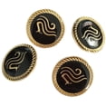 4 Pcs Elegant Styles Uniform Buttons Jackets Buttons Pants Buttons ...