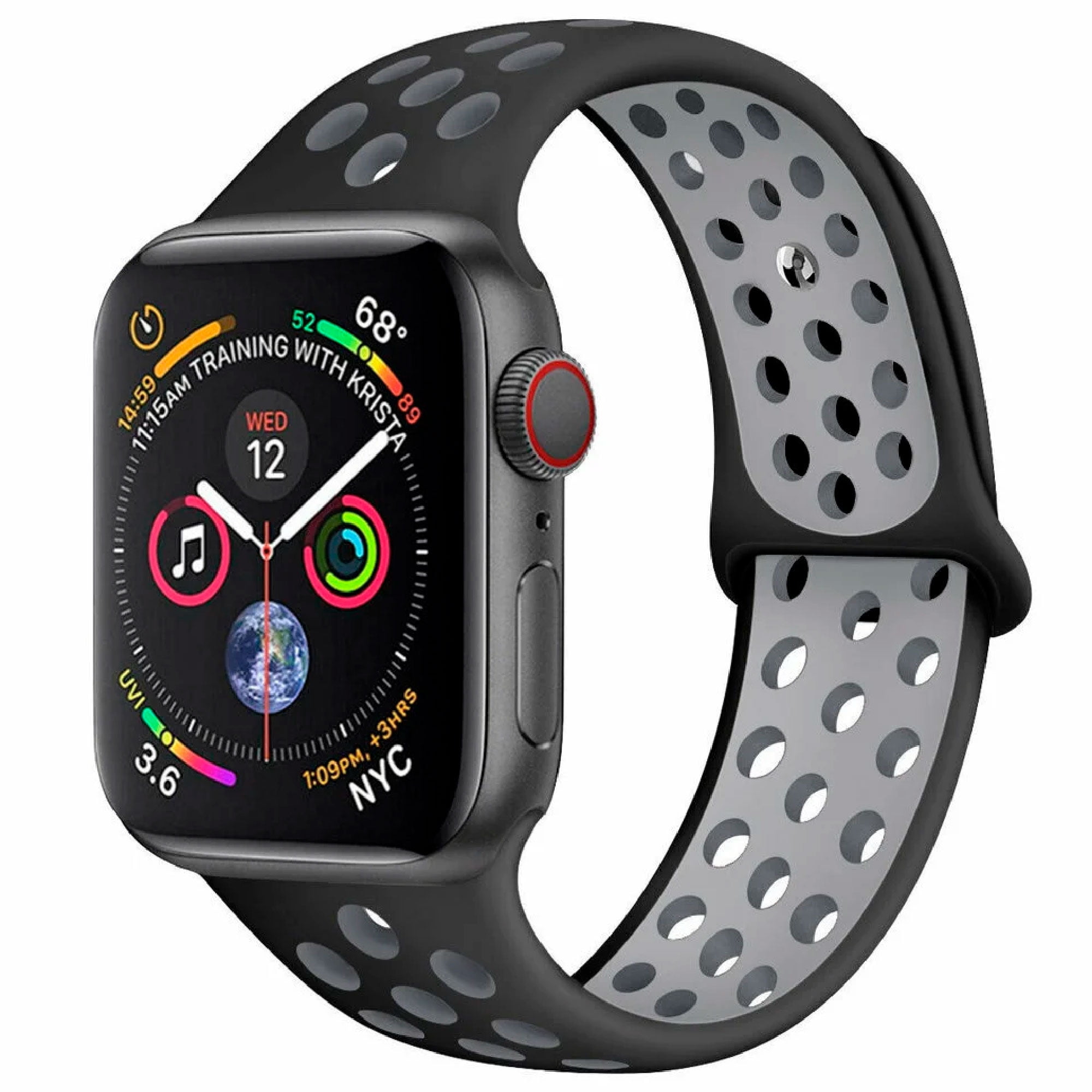 Reloj Smartwatch VAK f9 IP67 Metal Apple Health pasos Calorias negro ...