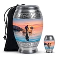 VALERASH Fishing Cremation Urns for Human Ashes Adult Man - Large Blue ...