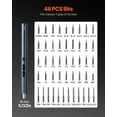 Mini Electric Screwdriver with 48 Strong Magnetic Bits & LED Light S2 ...