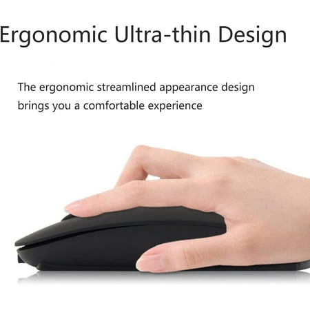 Bluetooth Mouse, Rechargeable Slim Portable Wireless Mouse with Silent ...