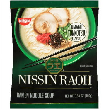 Nissin RAOH Ramen Noodle Soup Umami Tonkotsu 6-PACK X 3.53 Oz (2LBS) - Walmart.com