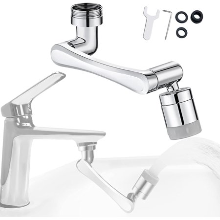 Faucet Aerator Attachment, 1080° Rotary Faucet Jet Regulator, Water ...
