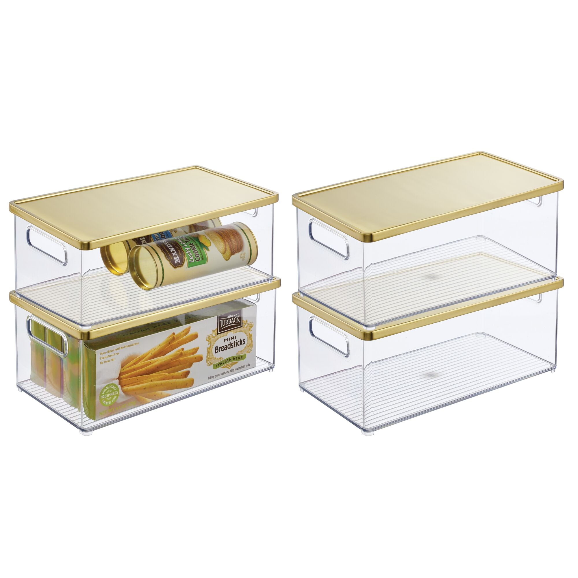 Buy Mdesign Plastic Stackable Kitchen Pantry Cabinet Refrigerator