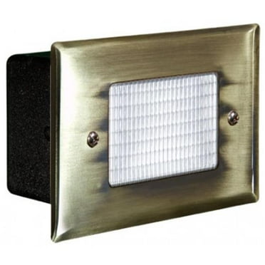 NICOR Lighting 10-Inch Textured Frosted Glass Recessed Step Lighting ...