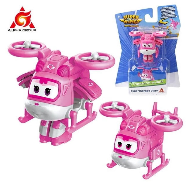 Super Wings Mini Transforming Shine 2 Inches Transform Robot to Plane ...