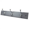 Home Basics 3 Double Hook Wall Mounted Hanging Rack, Grey - Walmart.com