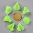 500g Transparent Acrylic Bead Caps Trumpet Flower Beads Frosted Flower ...
