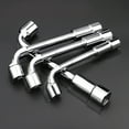 L Shaped Angled Hex Socket Wrench Steel Double Ended Elbow Tube Socket ...