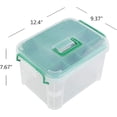 1 pack transparent plastic home first aid kit, emergency medical ...