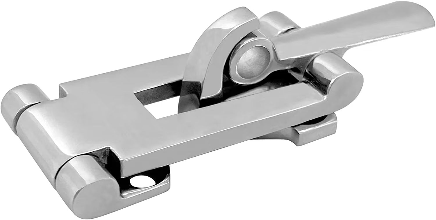 ISURE MARINE Stainless Steel Heavy Duty Door Hasp with Eye Mount ...
