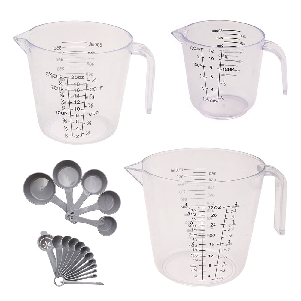 Tazas y cucharas medidoras con pico, escala, taza medidora para ...